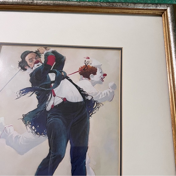 Art | Double Bogey Original Robert Owen Clown Art Signed Wit Coa | Poshmark